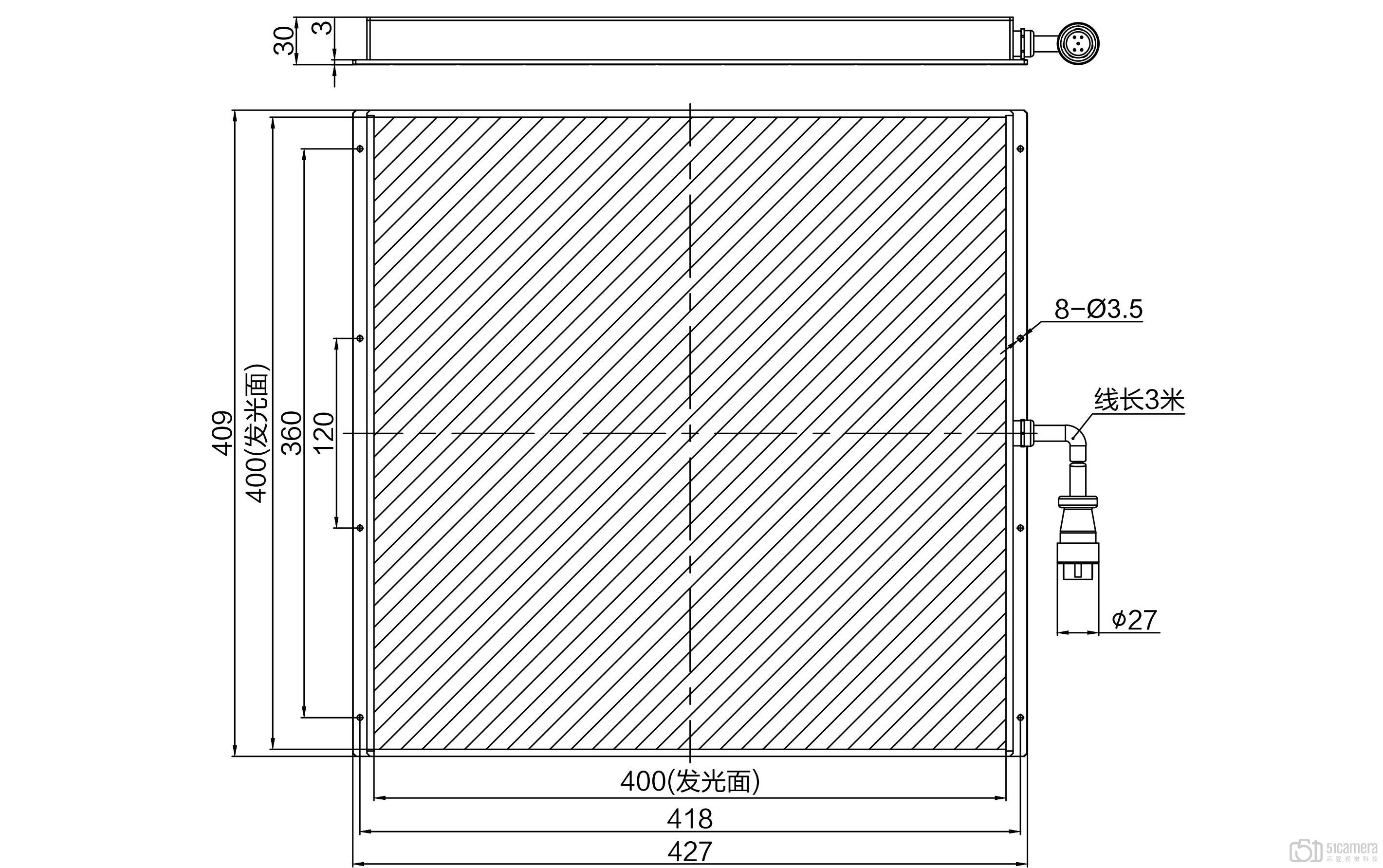 JL-BRL-400X400W - LED光源 - 志强视觉科技