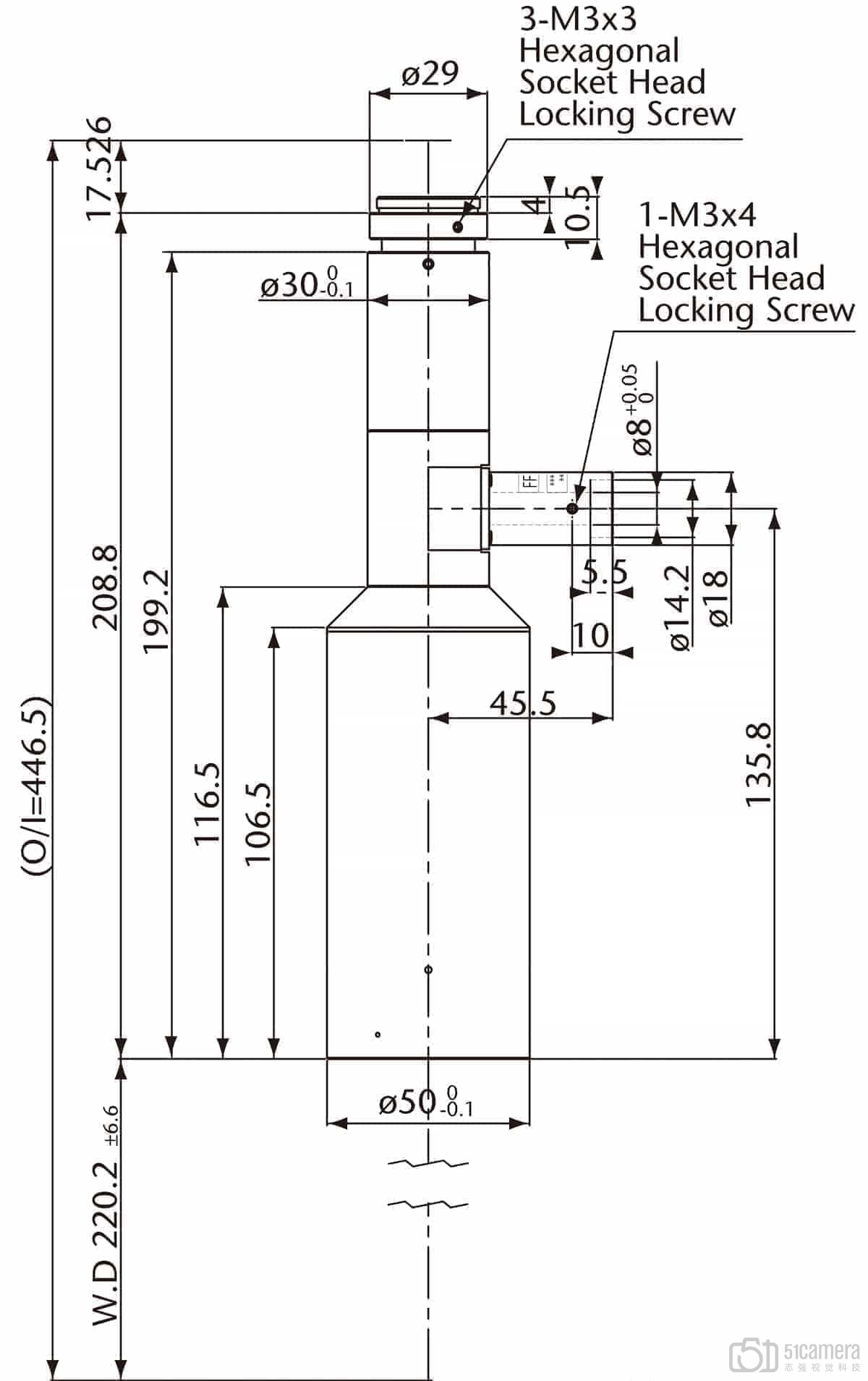 MML6-HR220D - 远心镜头 - 志强视觉科技